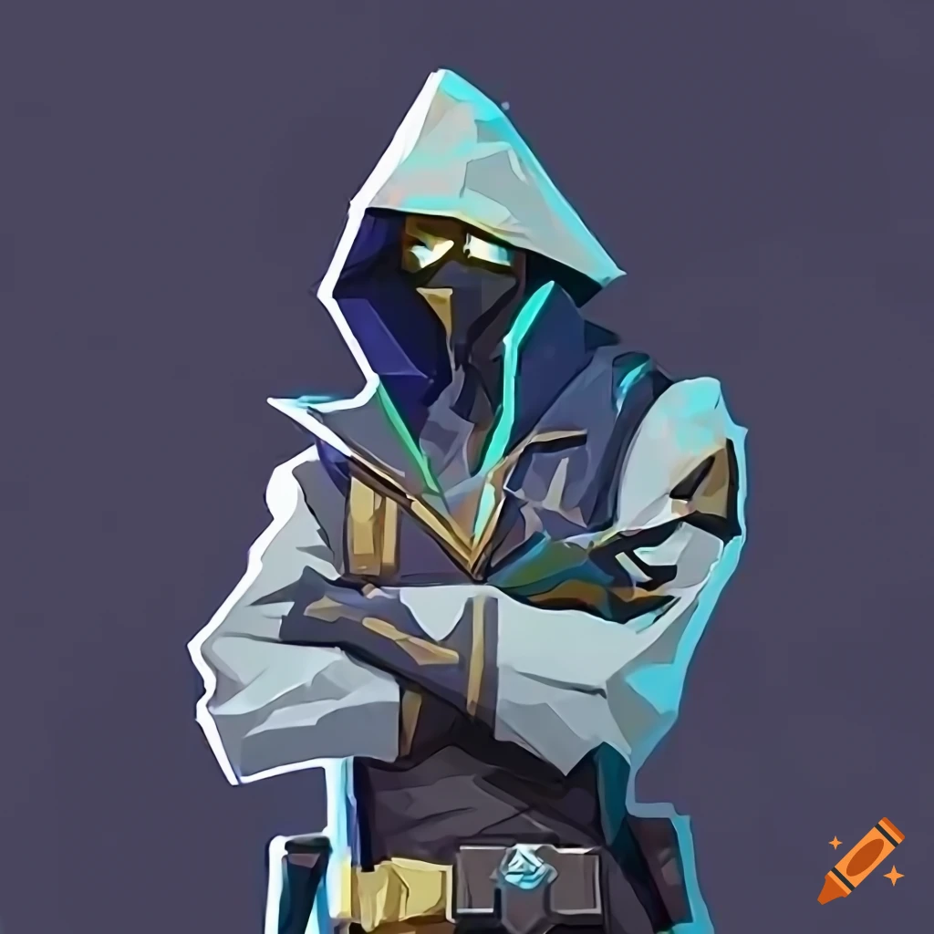 Cypher character from valorant game on Craiyon