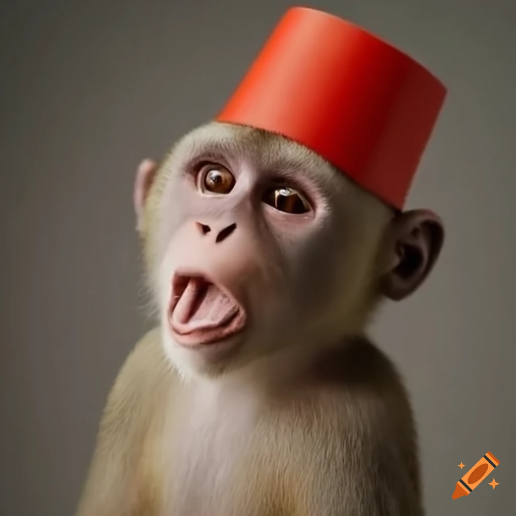 Monkey with a fez named theo on Craiyon