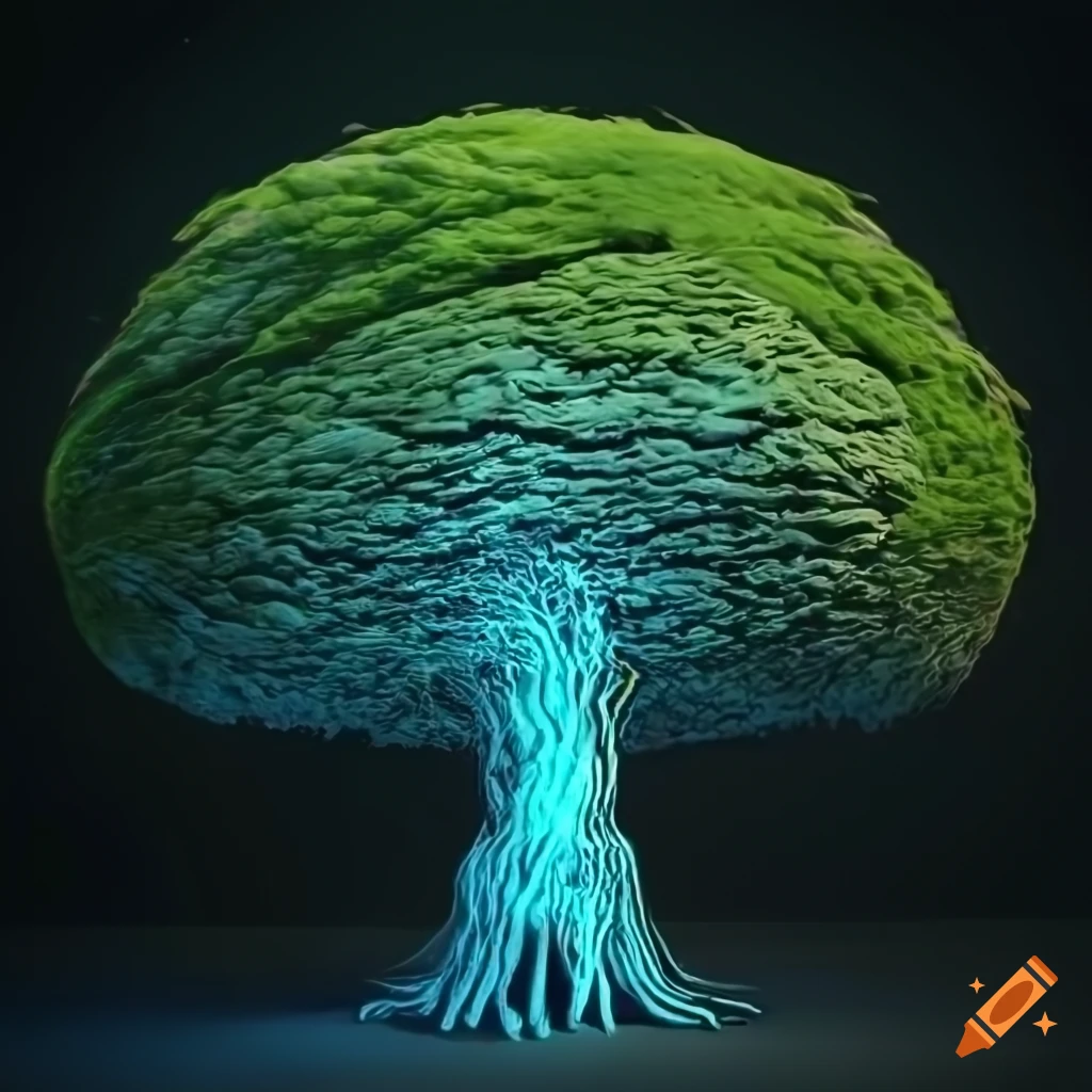 Dense cyber tree on Craiyon