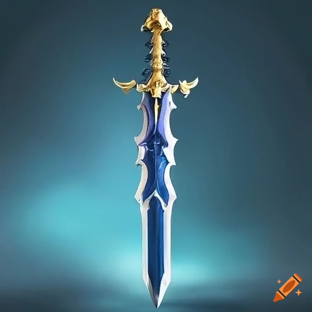 Straight perfect master sword on Craiyon