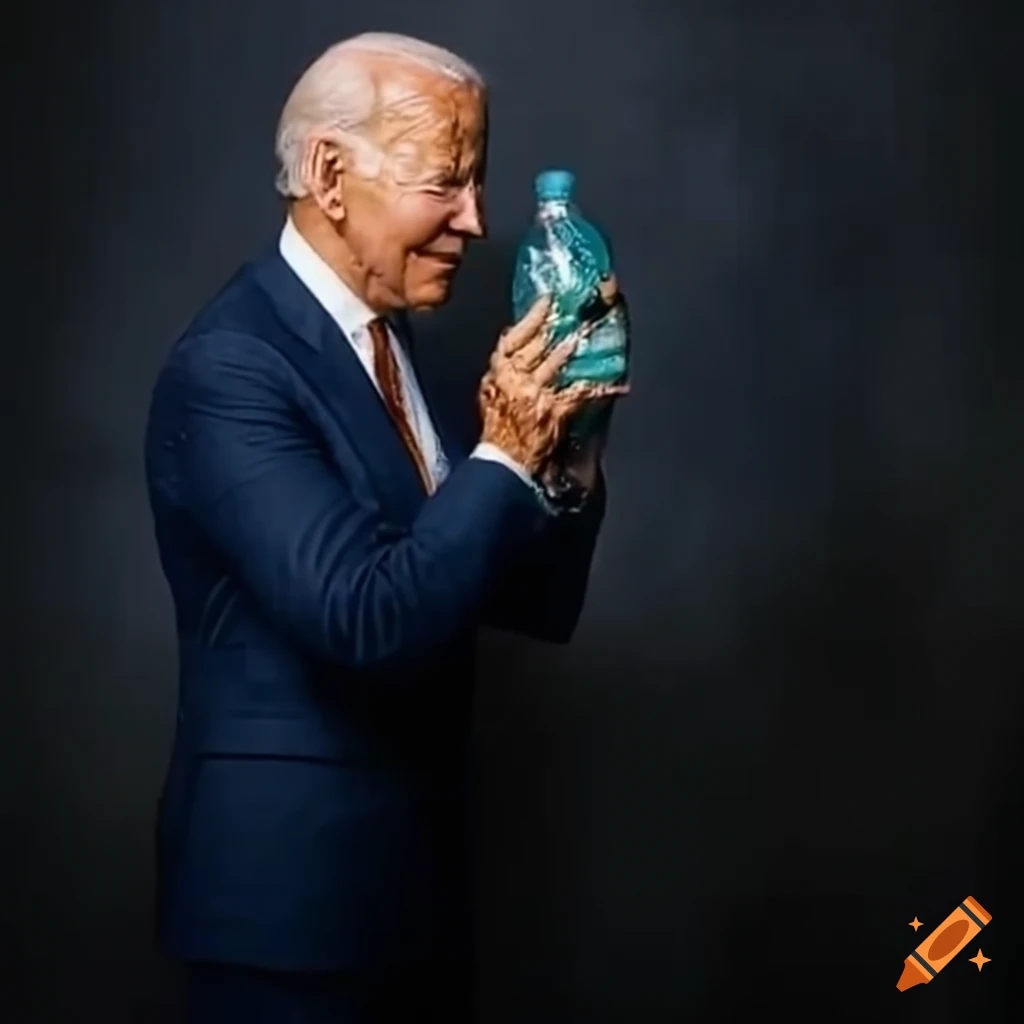 Joe biden with a soda on Craiyon
