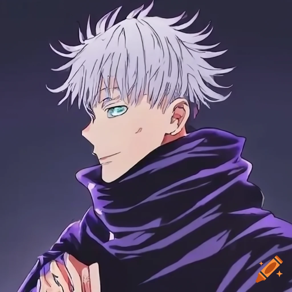 Gojo character from jujutsu kaisen in traditional attire displaying ...