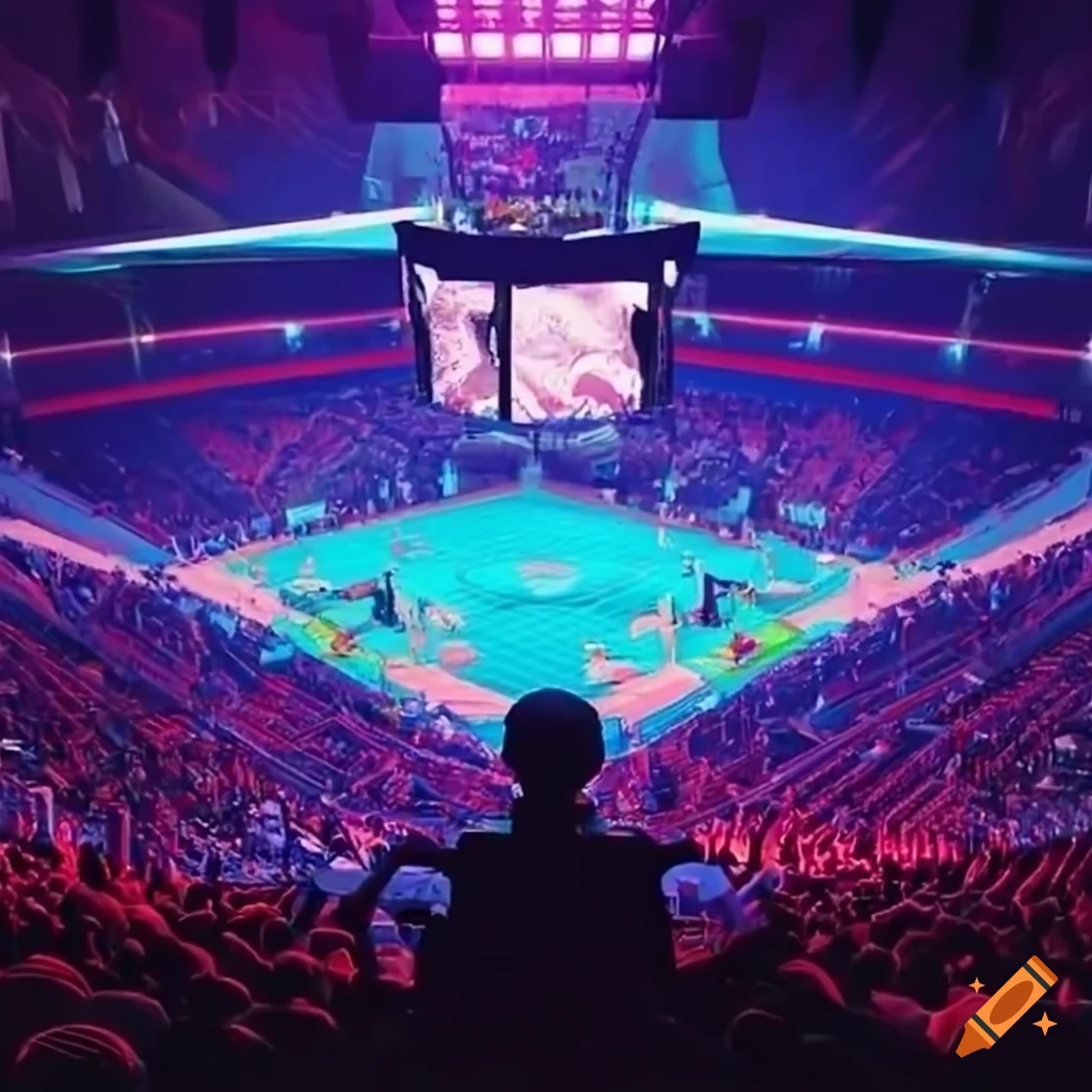 Esports stadium on Craiyon