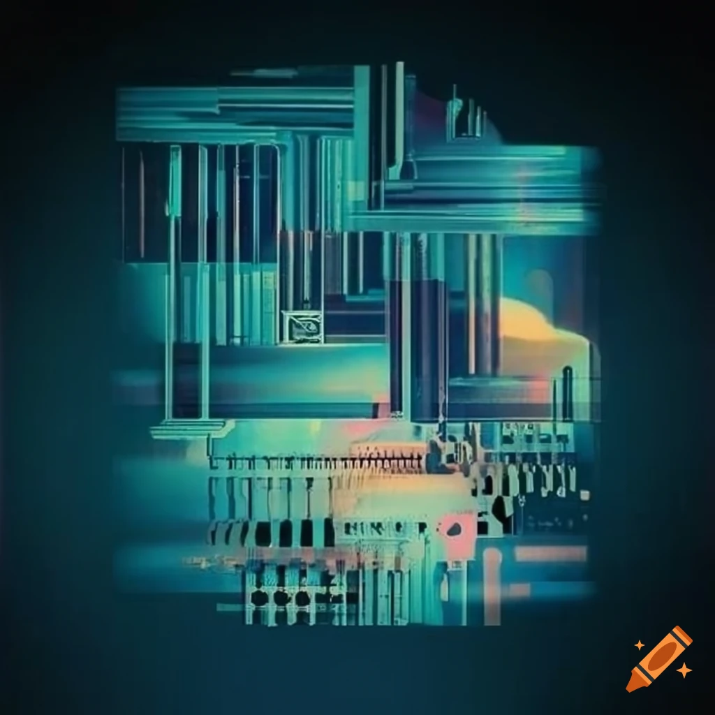 Vintage bionic poster navigation design on Craiyon