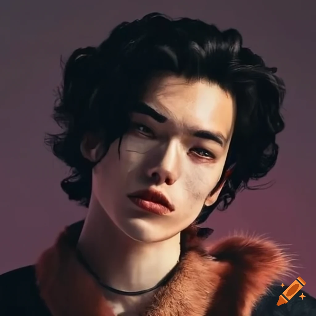 Conan gray depicted as a feline with colorful fur and expressive ...