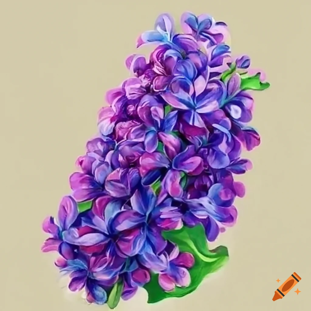 Lilac bush on Craiyon