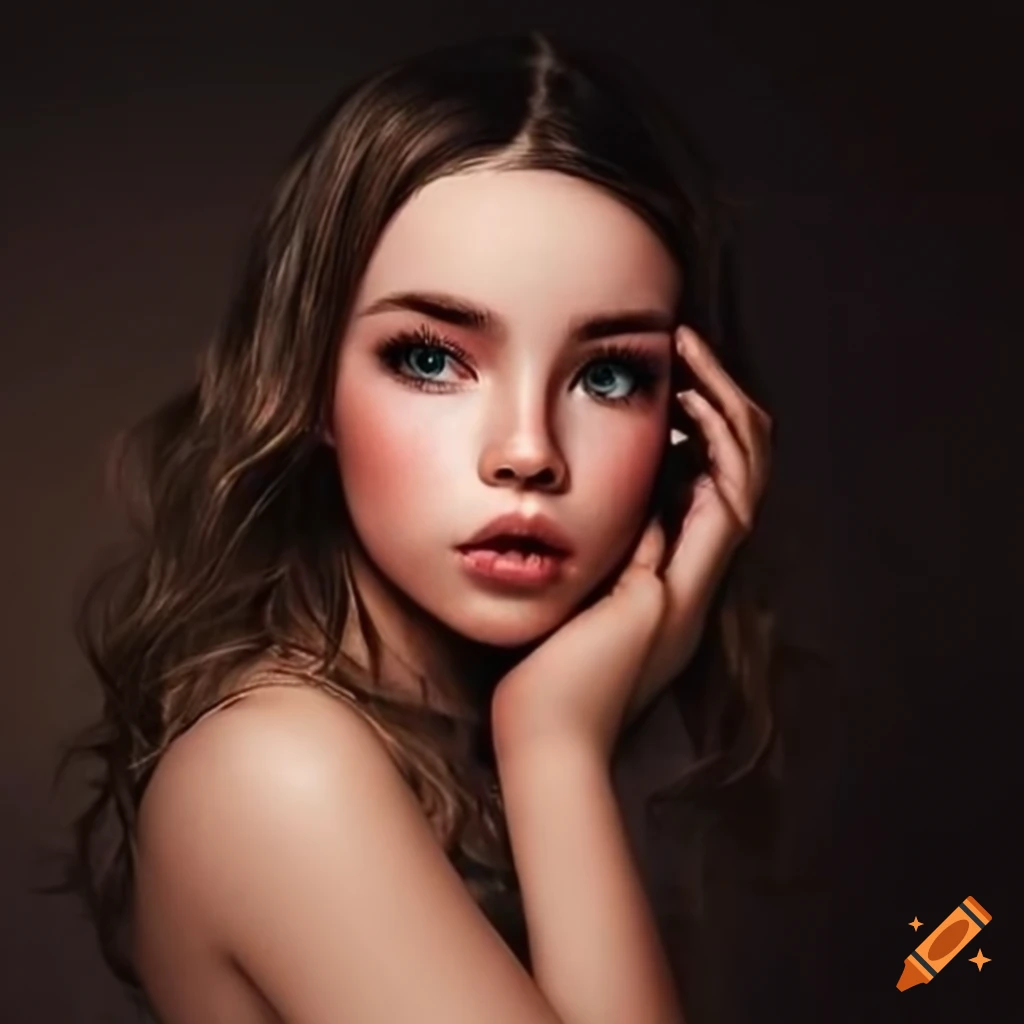 Pretty girl on Craiyon