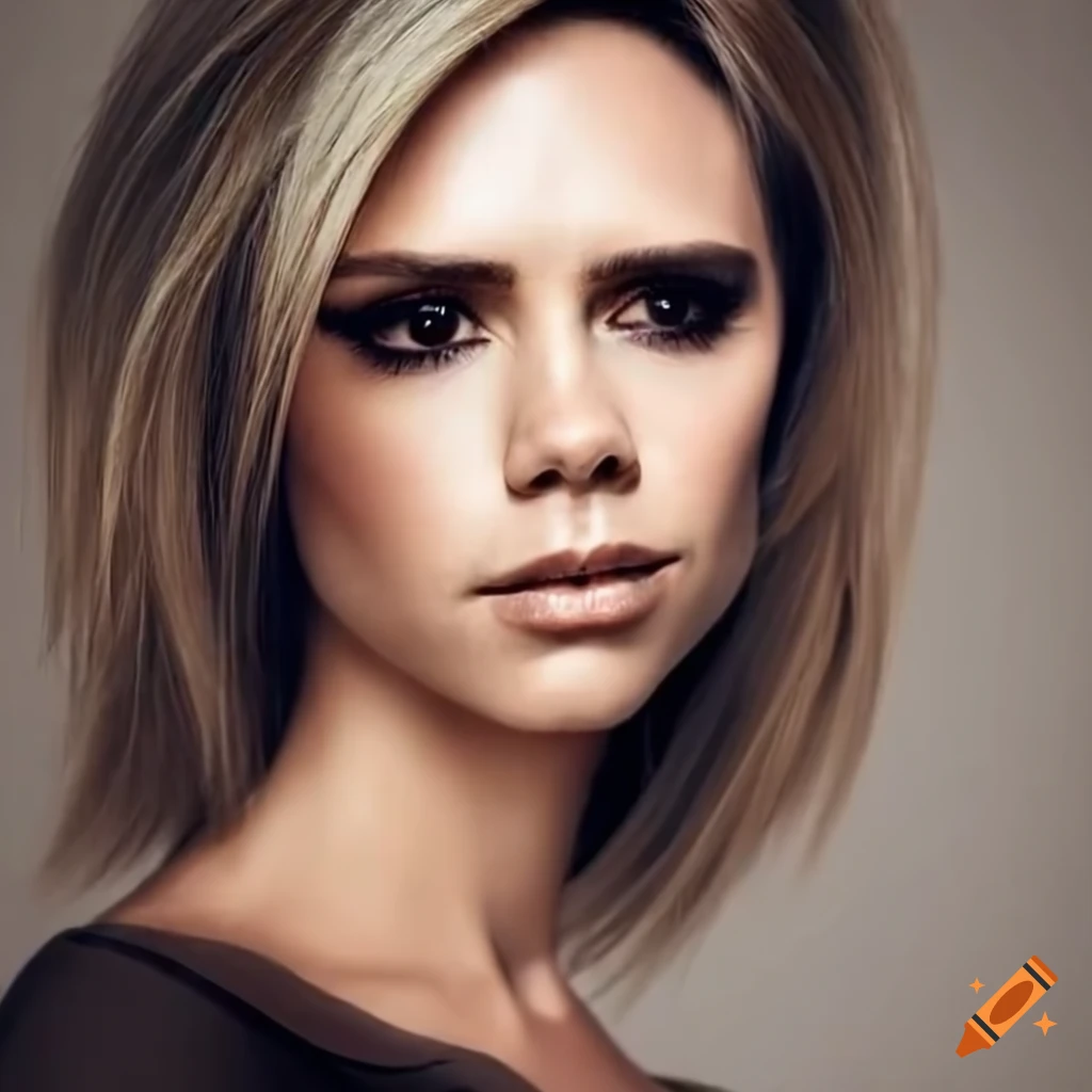 Portrait of a stunning young actress with elegant blonde hair on Craiyon