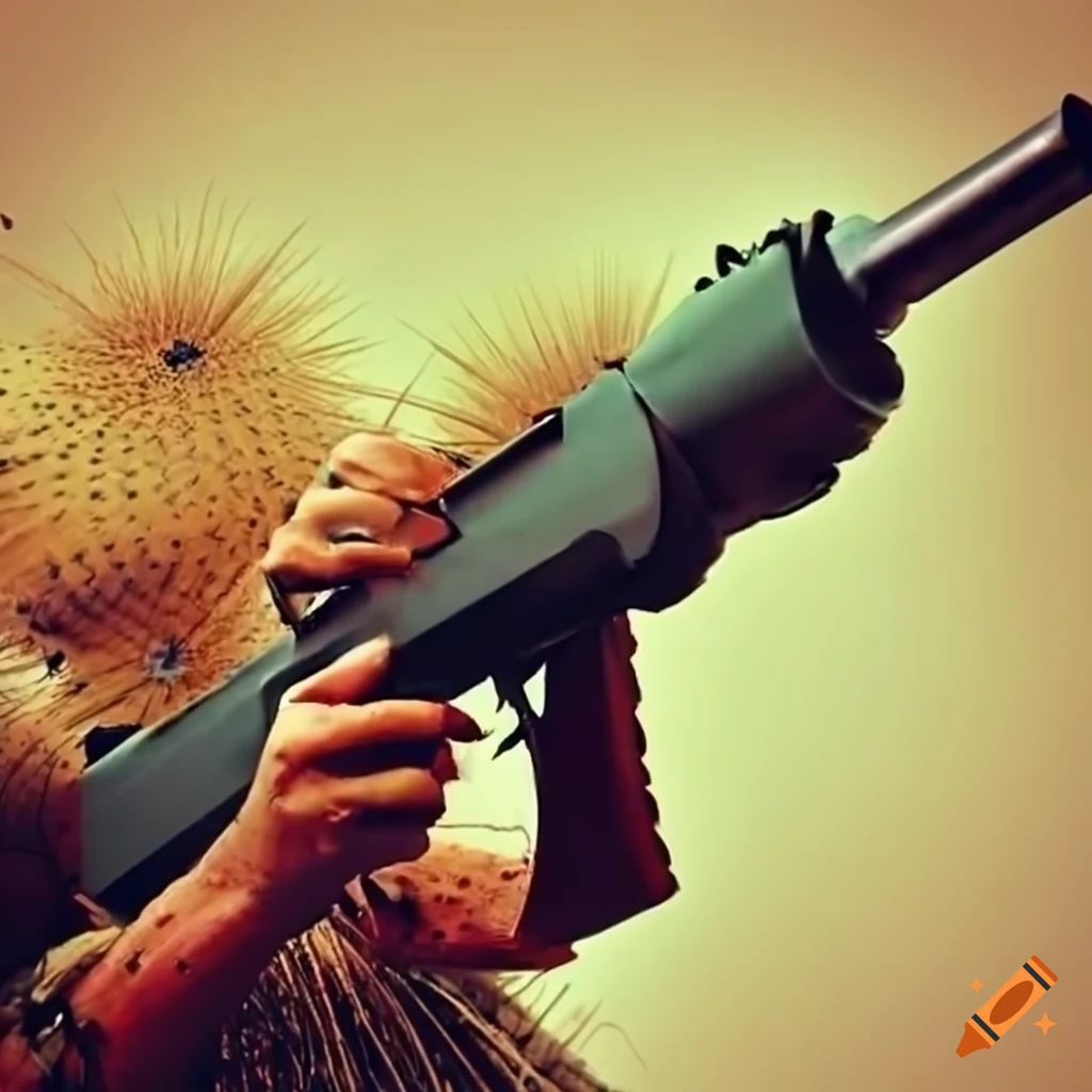 Cactus gun on Craiyon