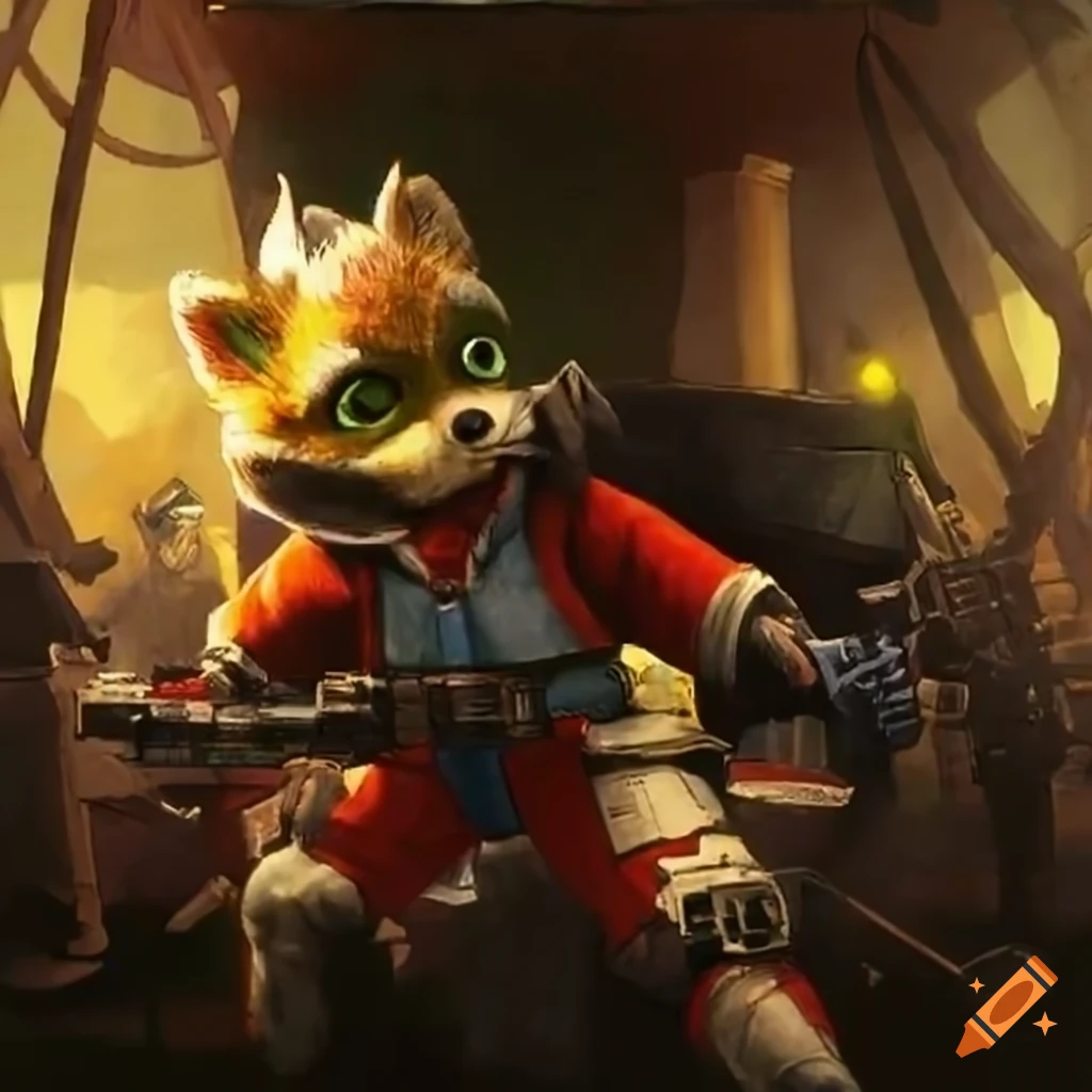 First person shooter video game star fox inspired by james gurney and ...