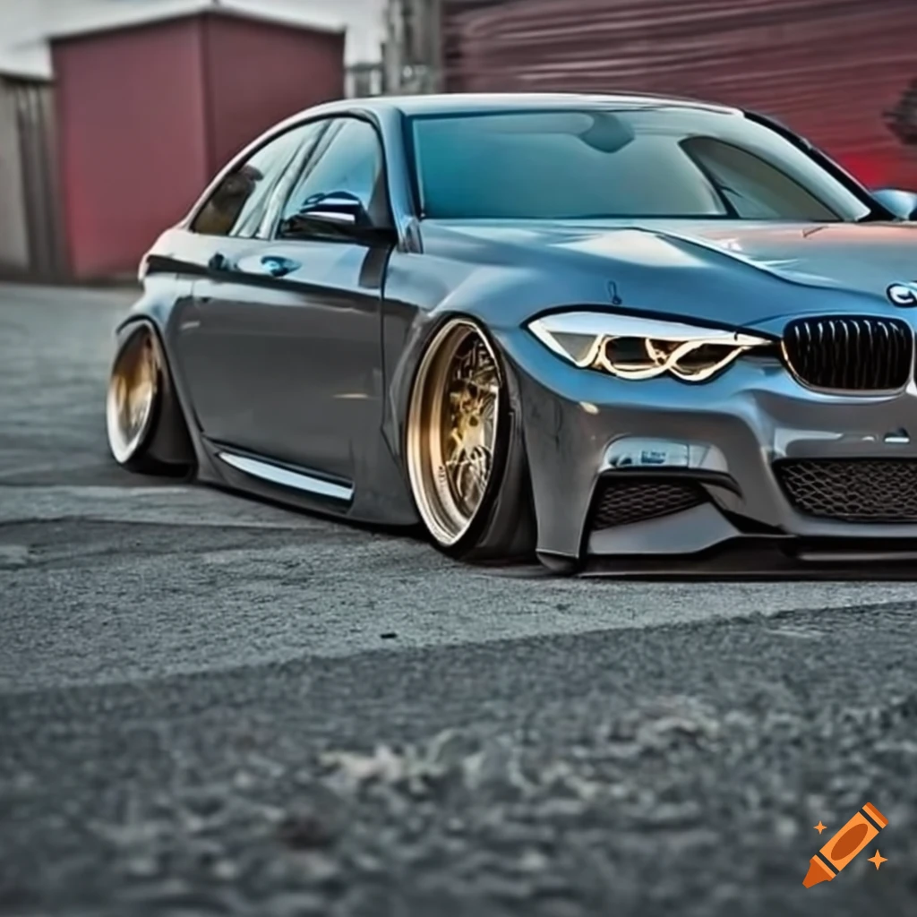 Stanced bmw car on Craiyon