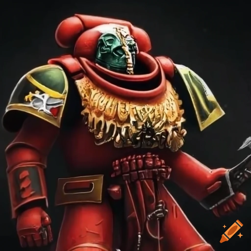 Color scheme blending Blood Angels, Dark Angels, and Black Templars ...