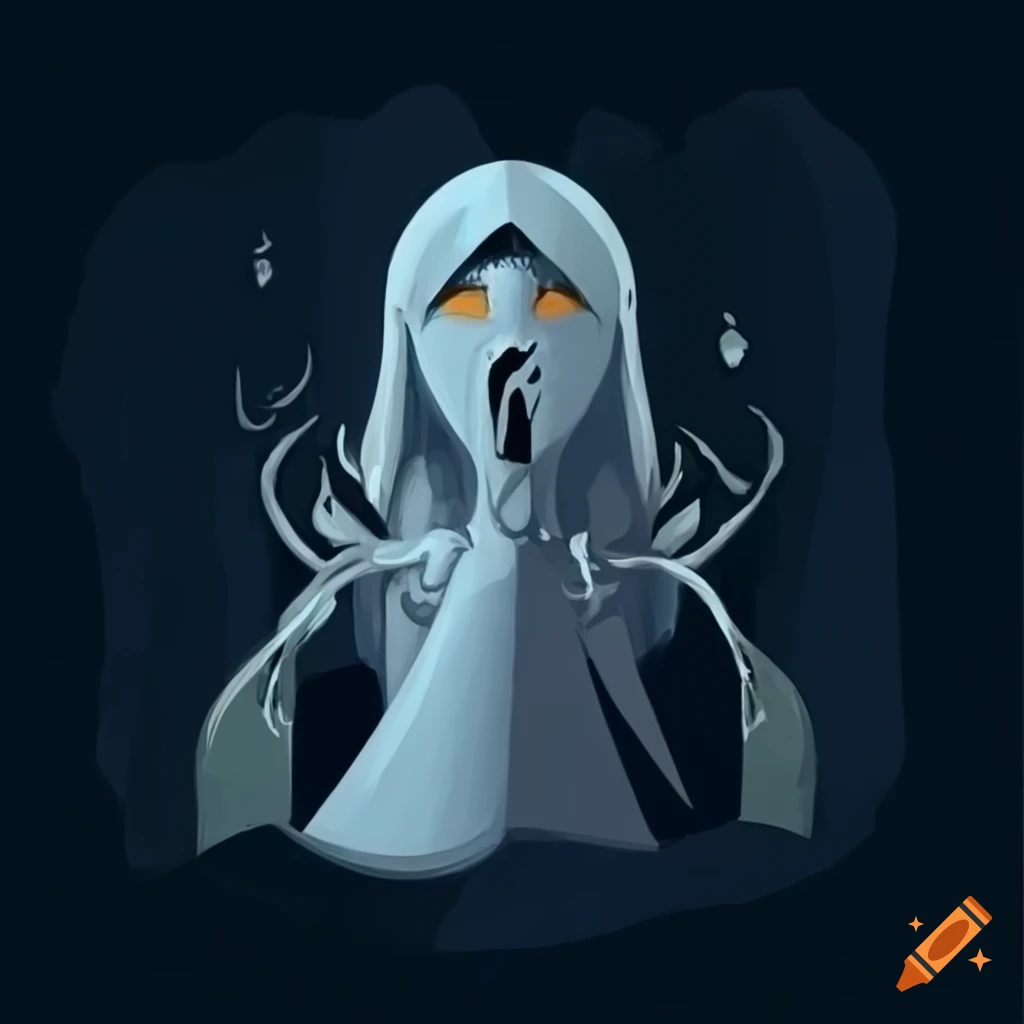 Female ghost knight on Craiyon