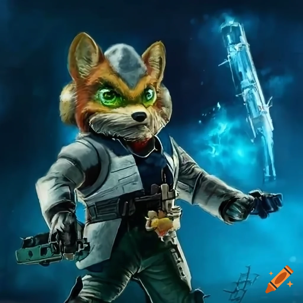 Artistic representation inspired by 'first person shooter', star fox ...