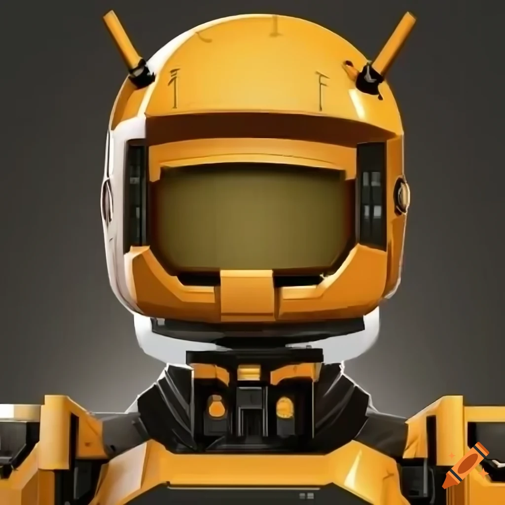 Sci-fi android with blonde hair on Craiyon