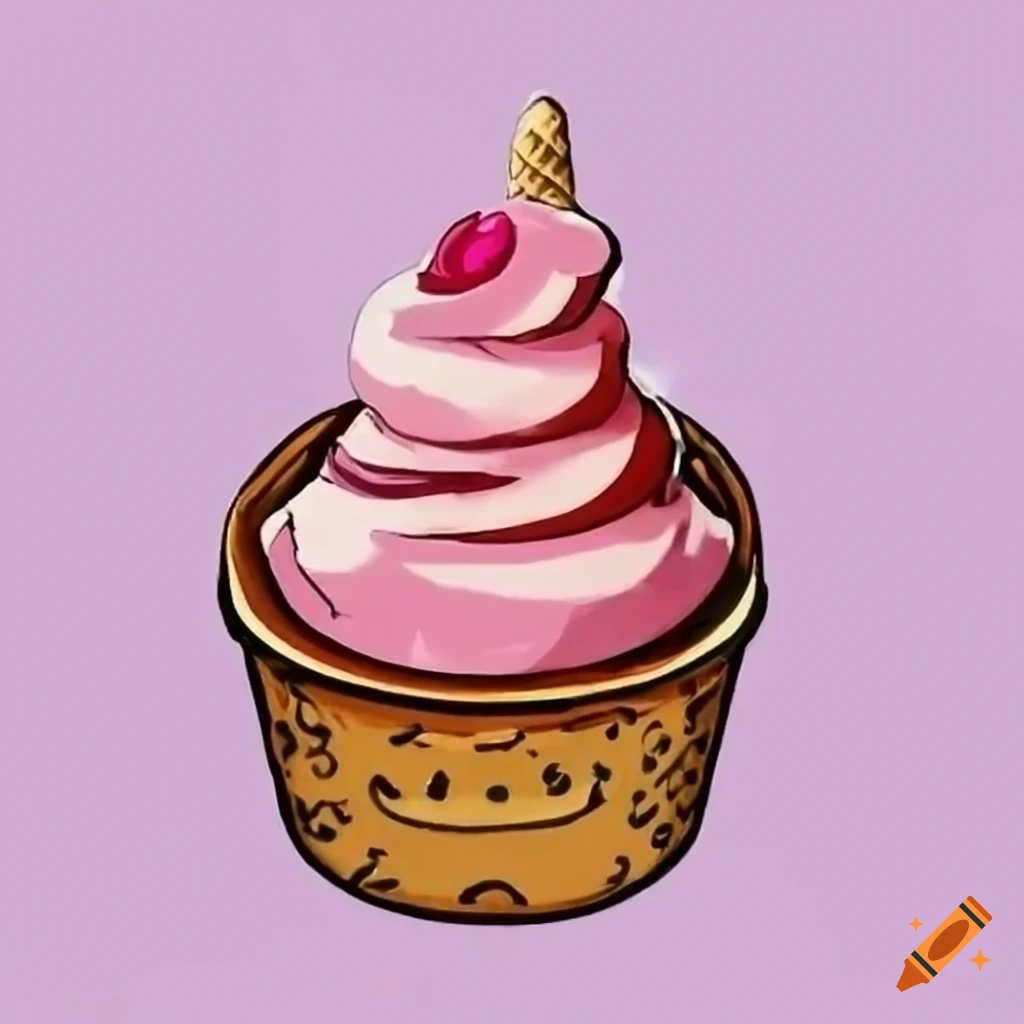 Ice cream tub on Craiyon