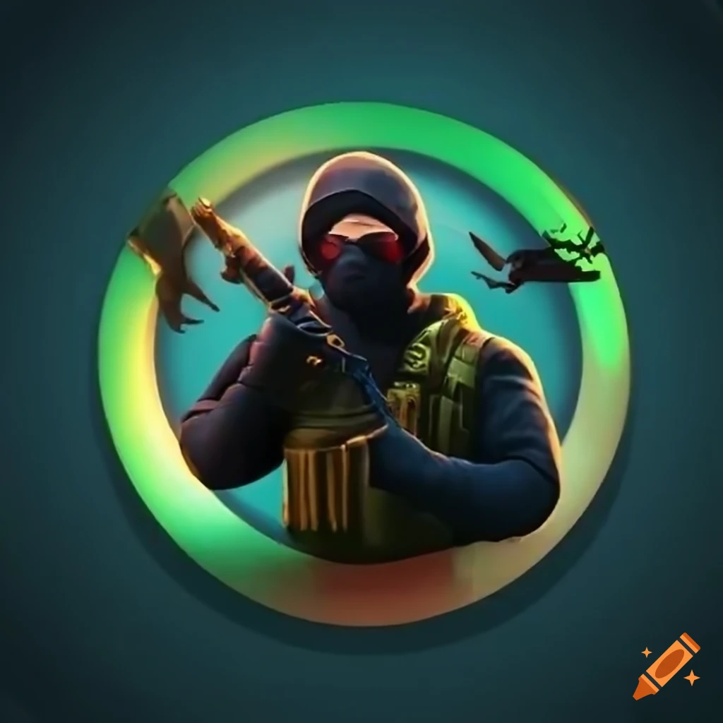 Gaming counter-strike team logo with gg text on Craiyon