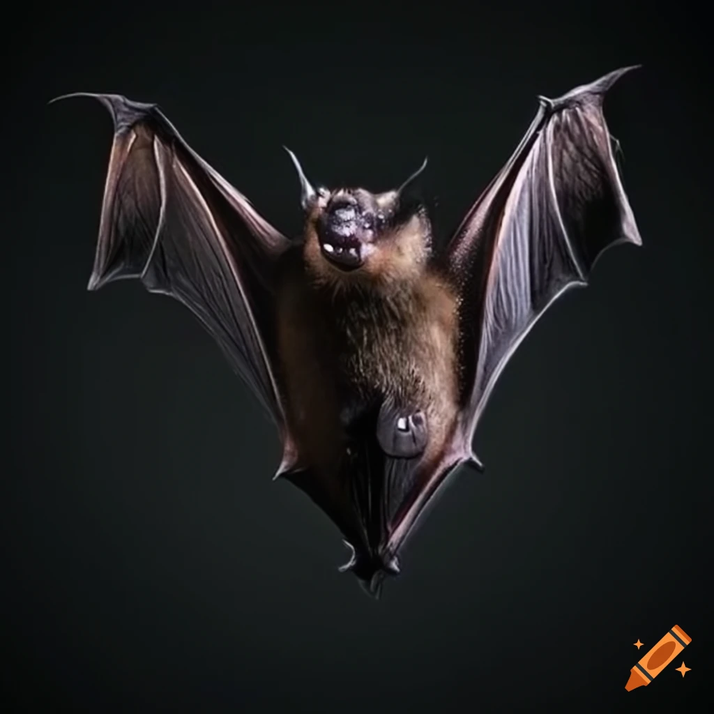 Black bat on Craiyon