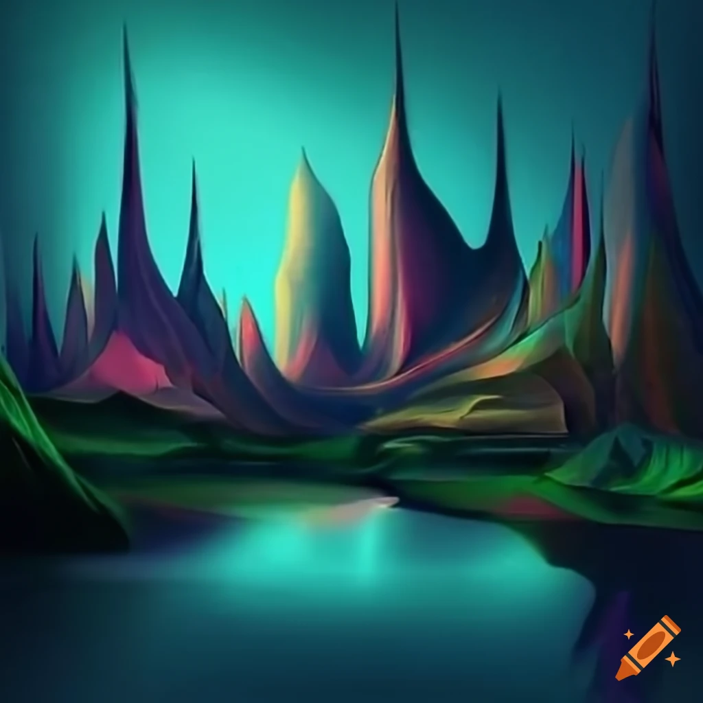 Abstract environment concept on Craiyon