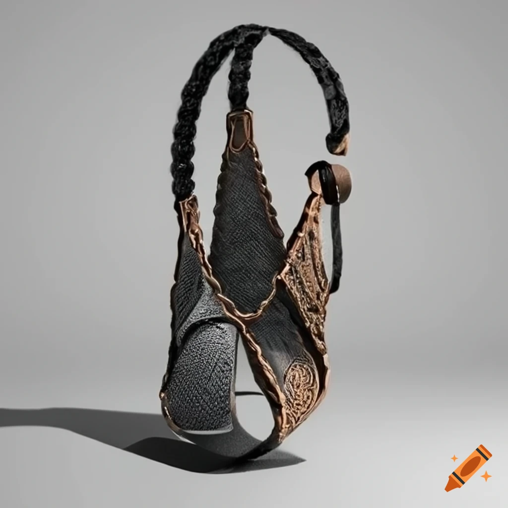 Futuristic rock sling inspired by ancient greek design on Craiyon