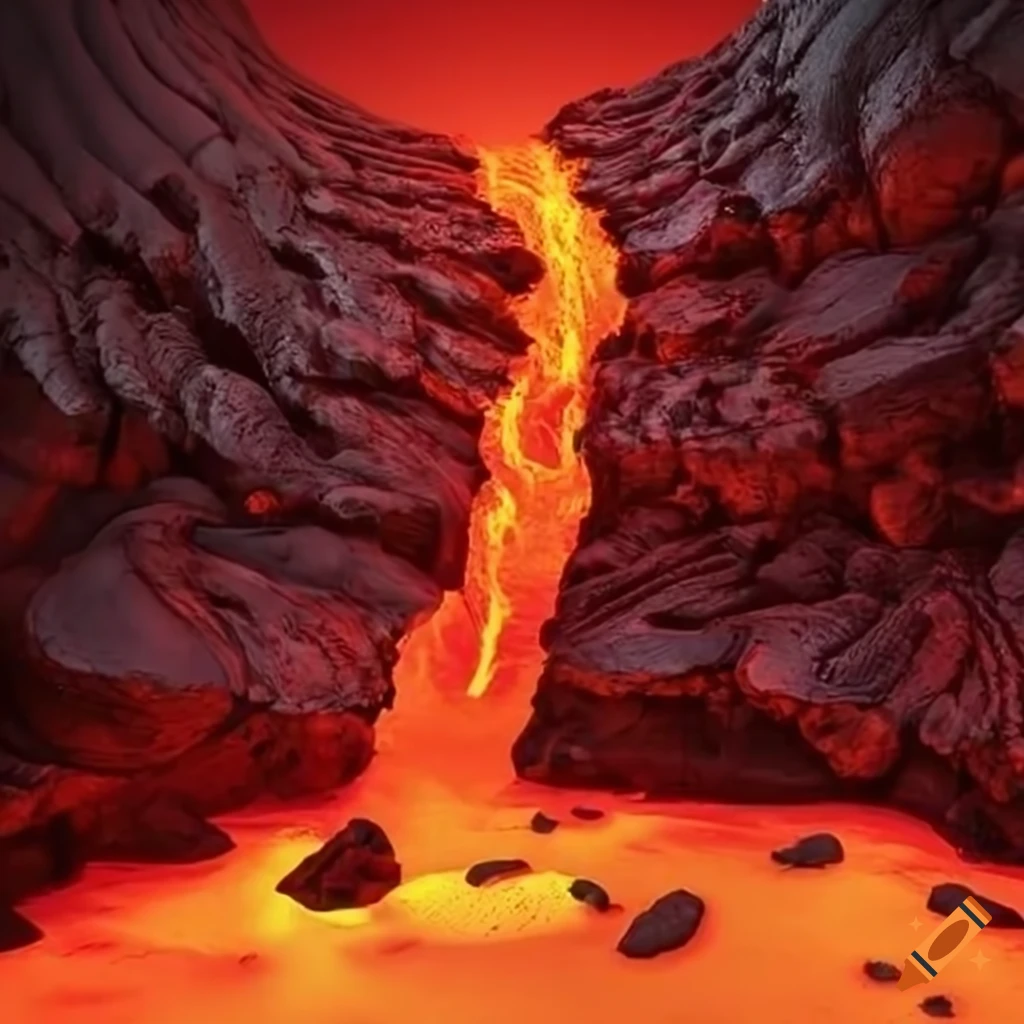 Backyard play structure with lava ground on Craiyon