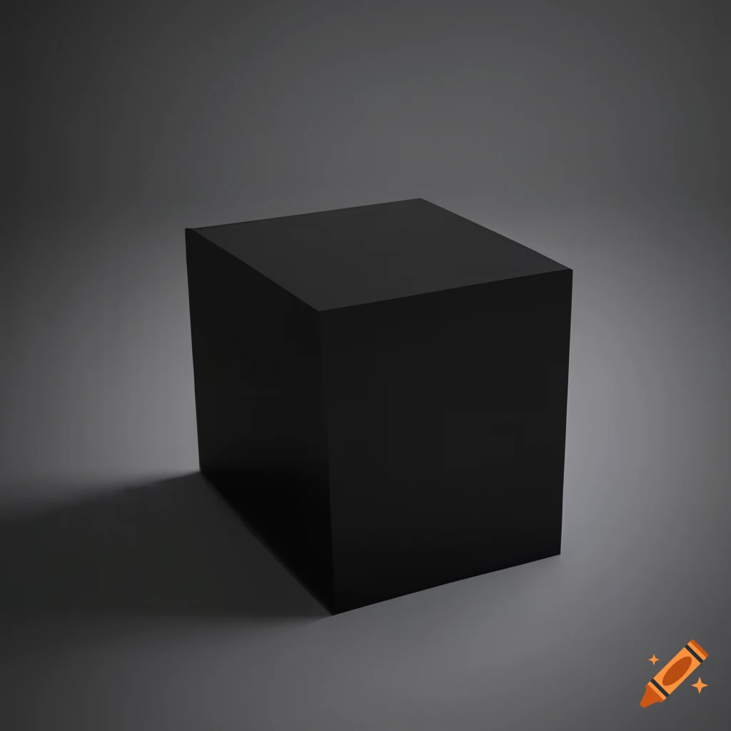 Black cube on Craiyon