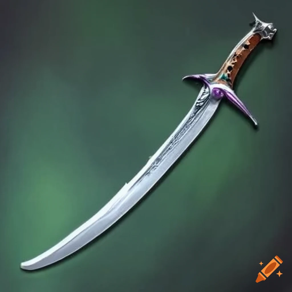 Mythic fantasy perfect master scimitar on Craiyon