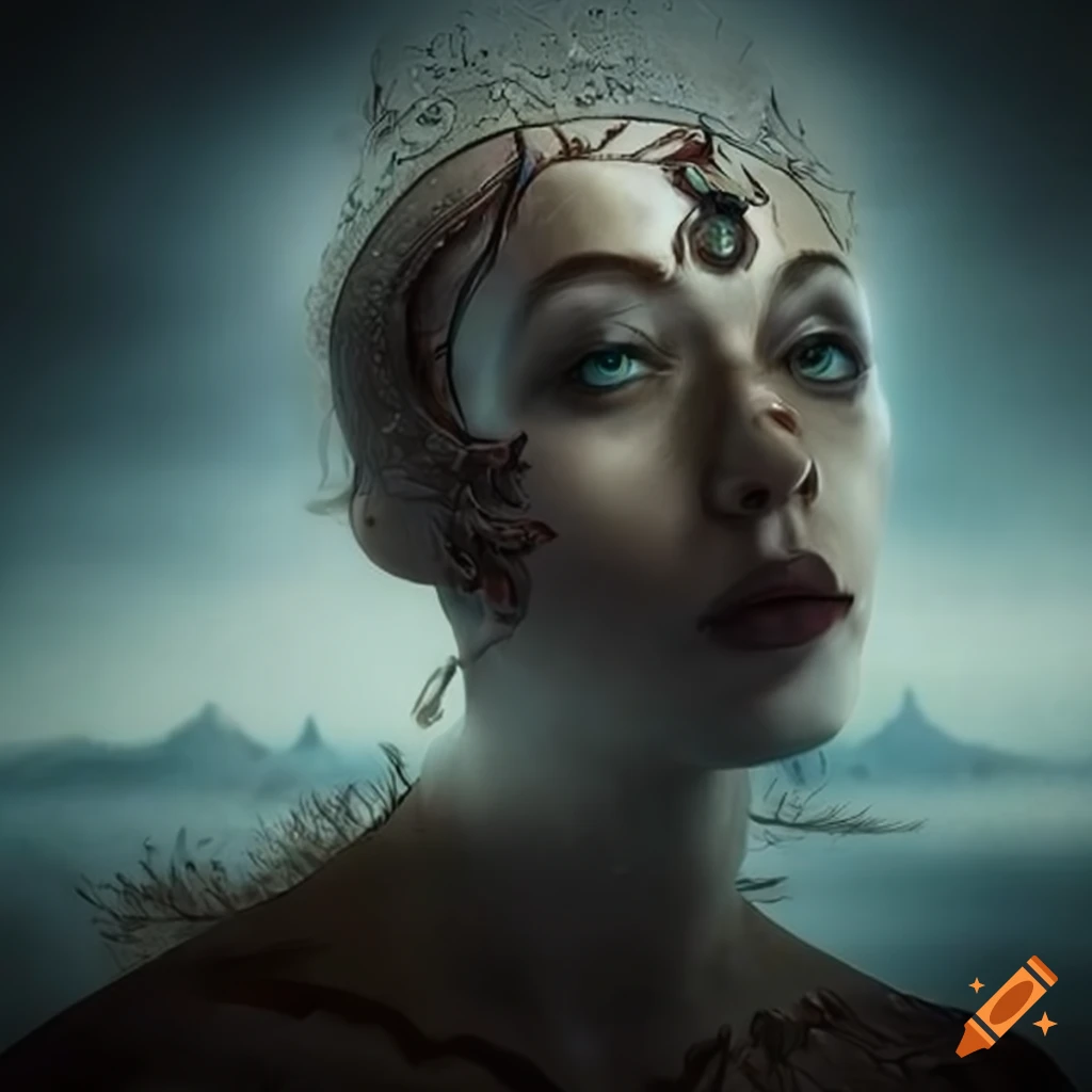 Surreal fantasy races on Craiyon