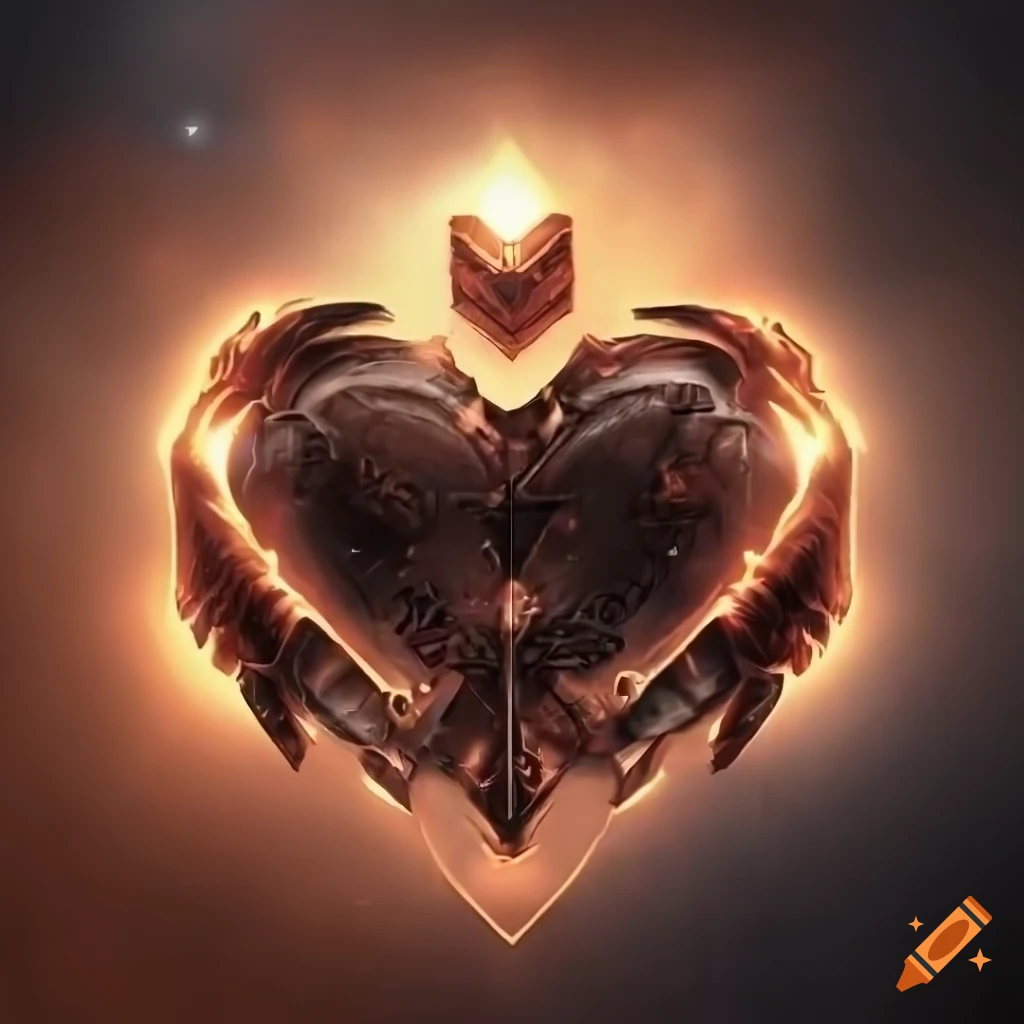 Eve online alliance logo in heart shape for pvp on Craiyon