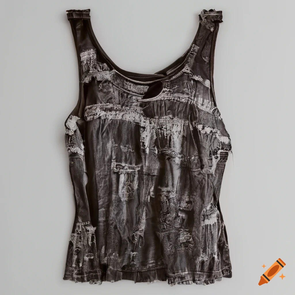 Distressed tank top from jean paul gaultier on Craiyon