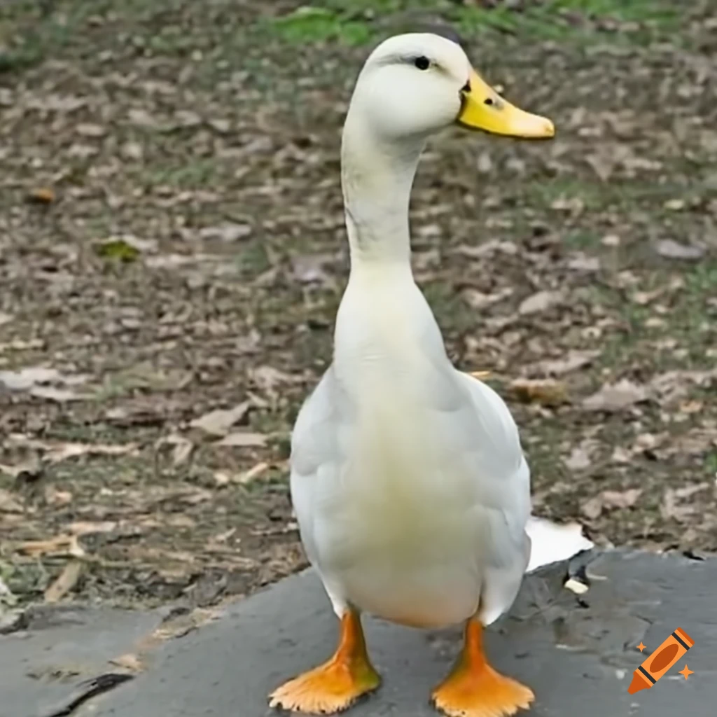 Duck facing forward on Craiyon