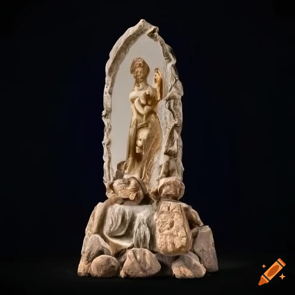 Stone shrine dedicated to tymora, goddess of luck and good fortune on ...