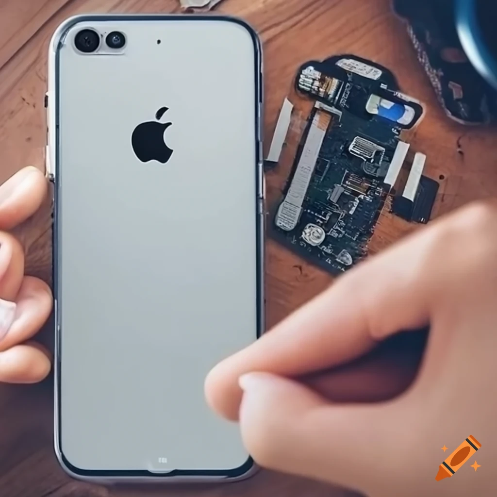 Cell phone repair workshop for ios devices on Craiyon