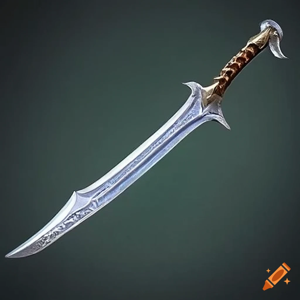 Mythic fantasy master scimitar on Craiyon