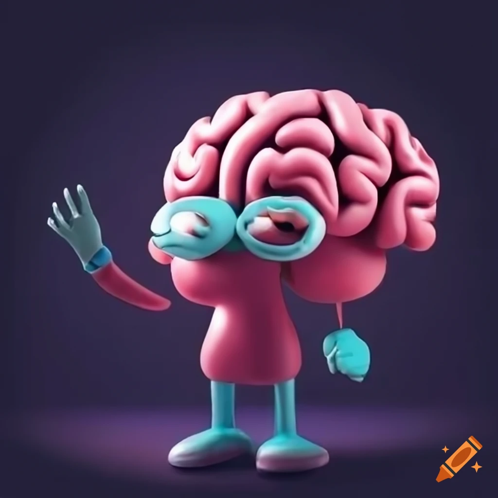 Small brain character on Craiyon