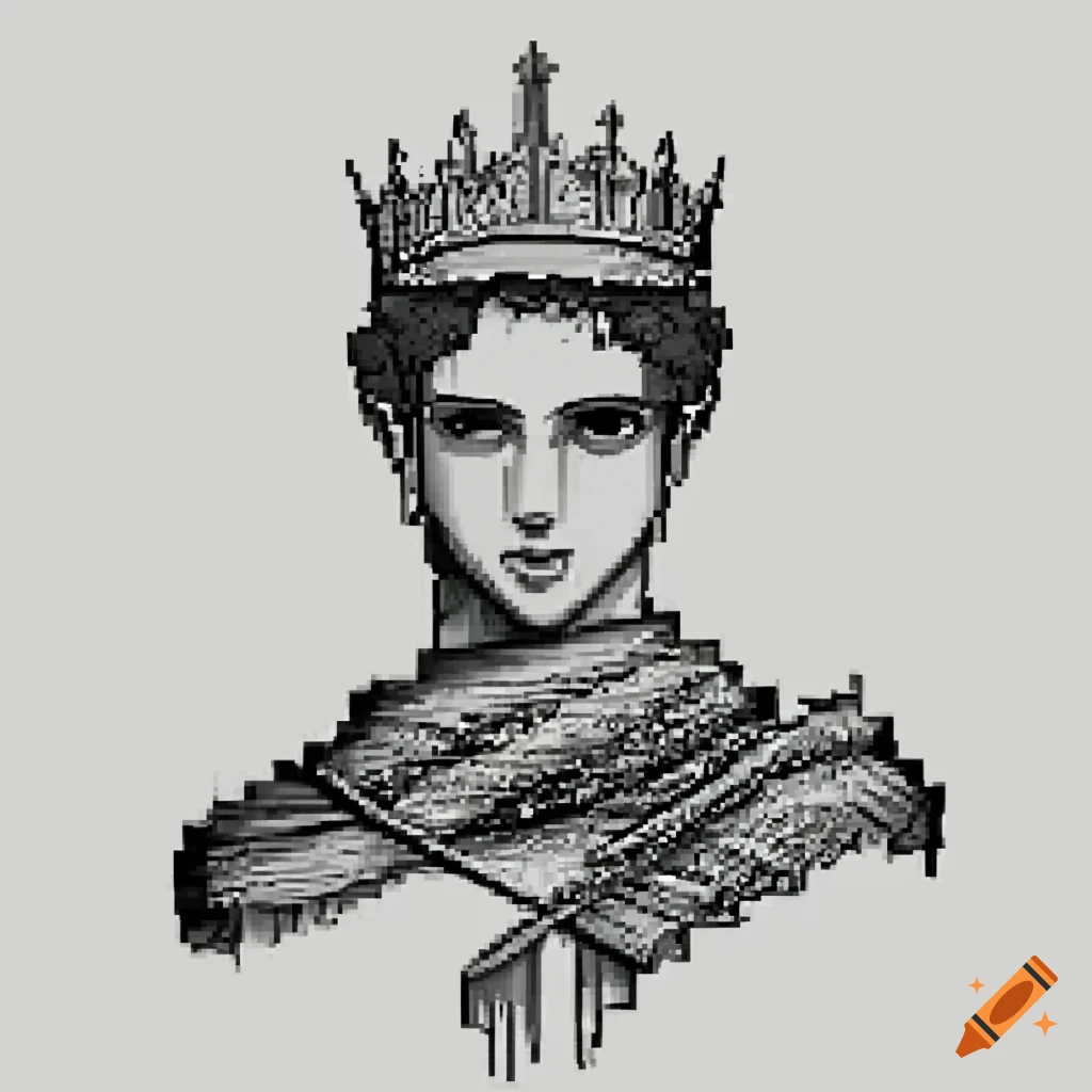 Medieval prince in pixel art style on Craiyon