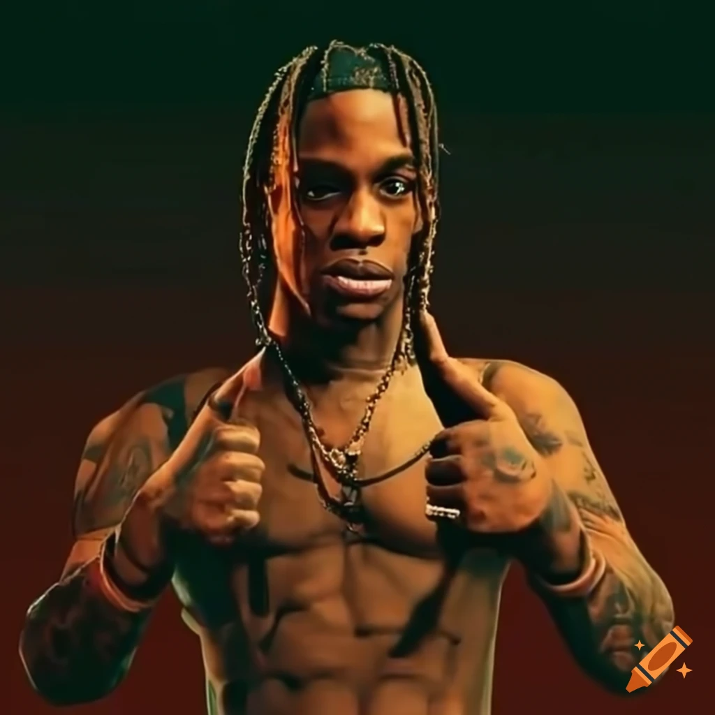 Travis scott giving thumbs up on Craiyon