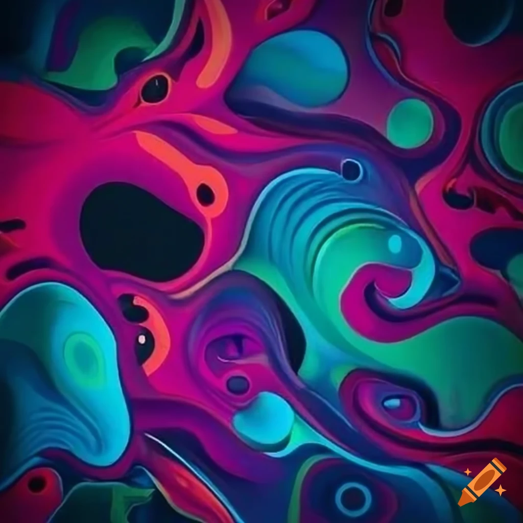 Funky widescreen wallpaper design on Craiyon