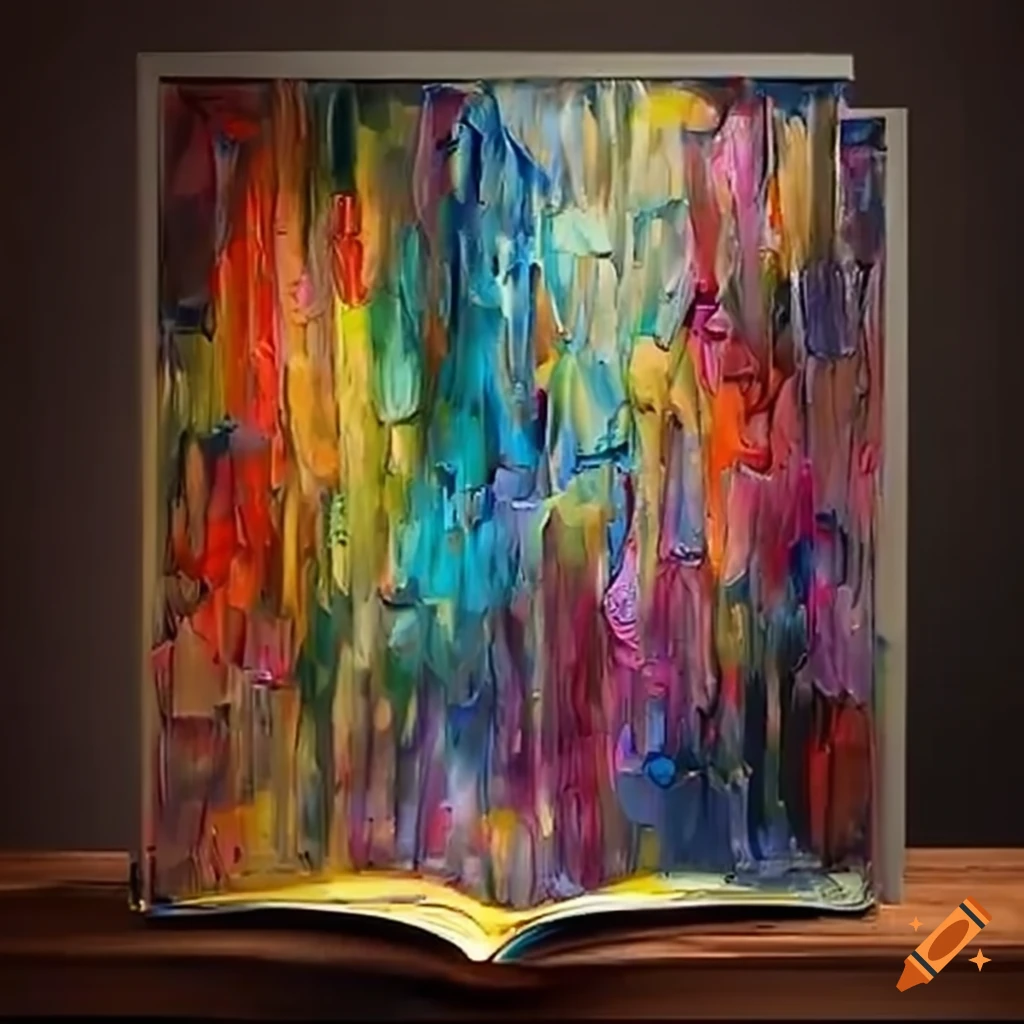 Chaotic notes transforming into a well-structured book on Craiyon