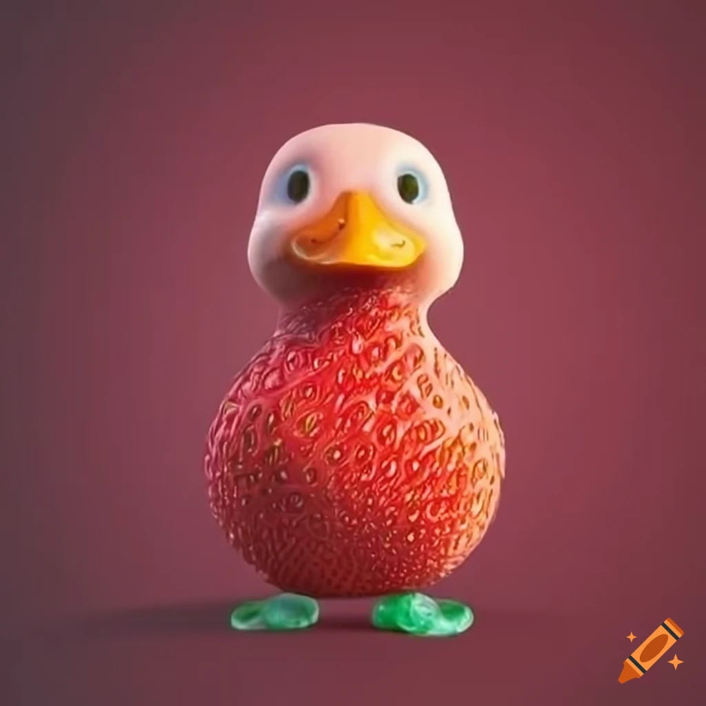 Strawberry duck on Craiyon