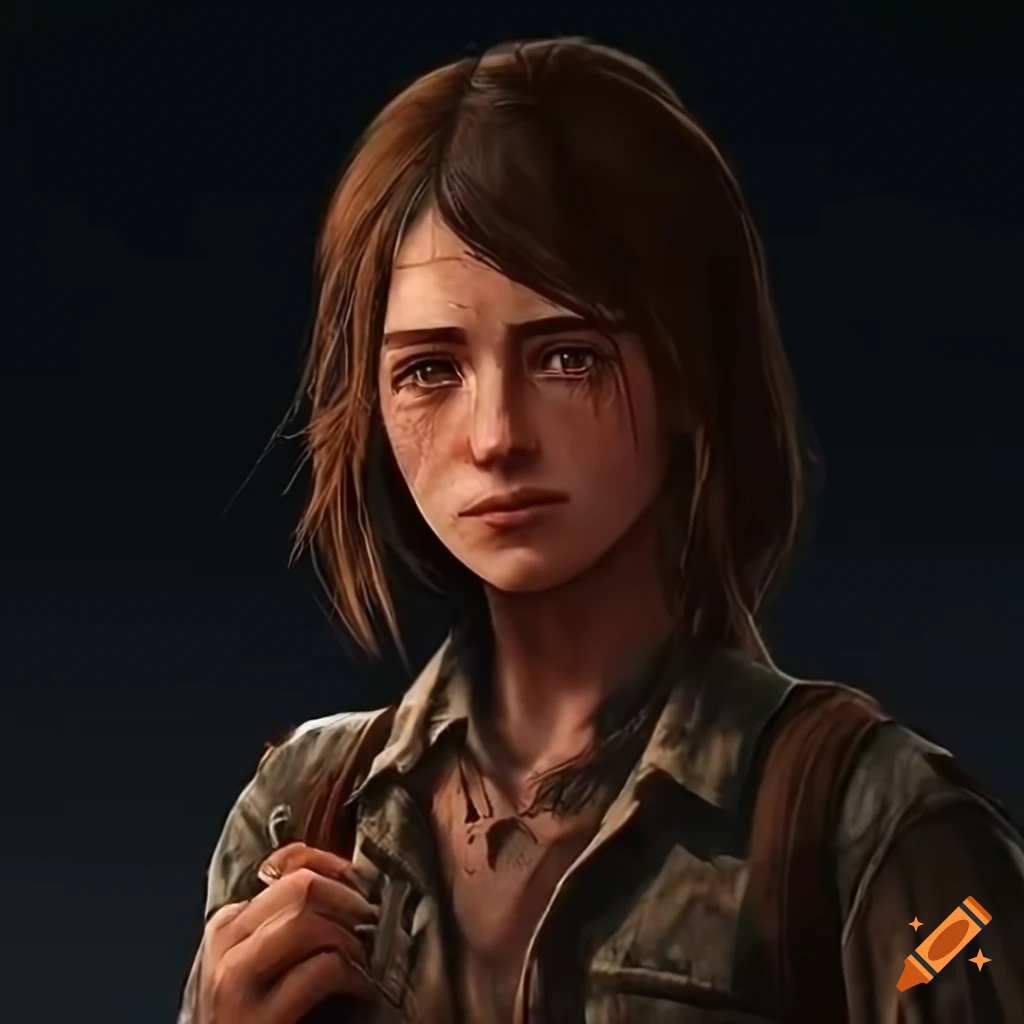 Ellie from the last of us video game on Craiyon