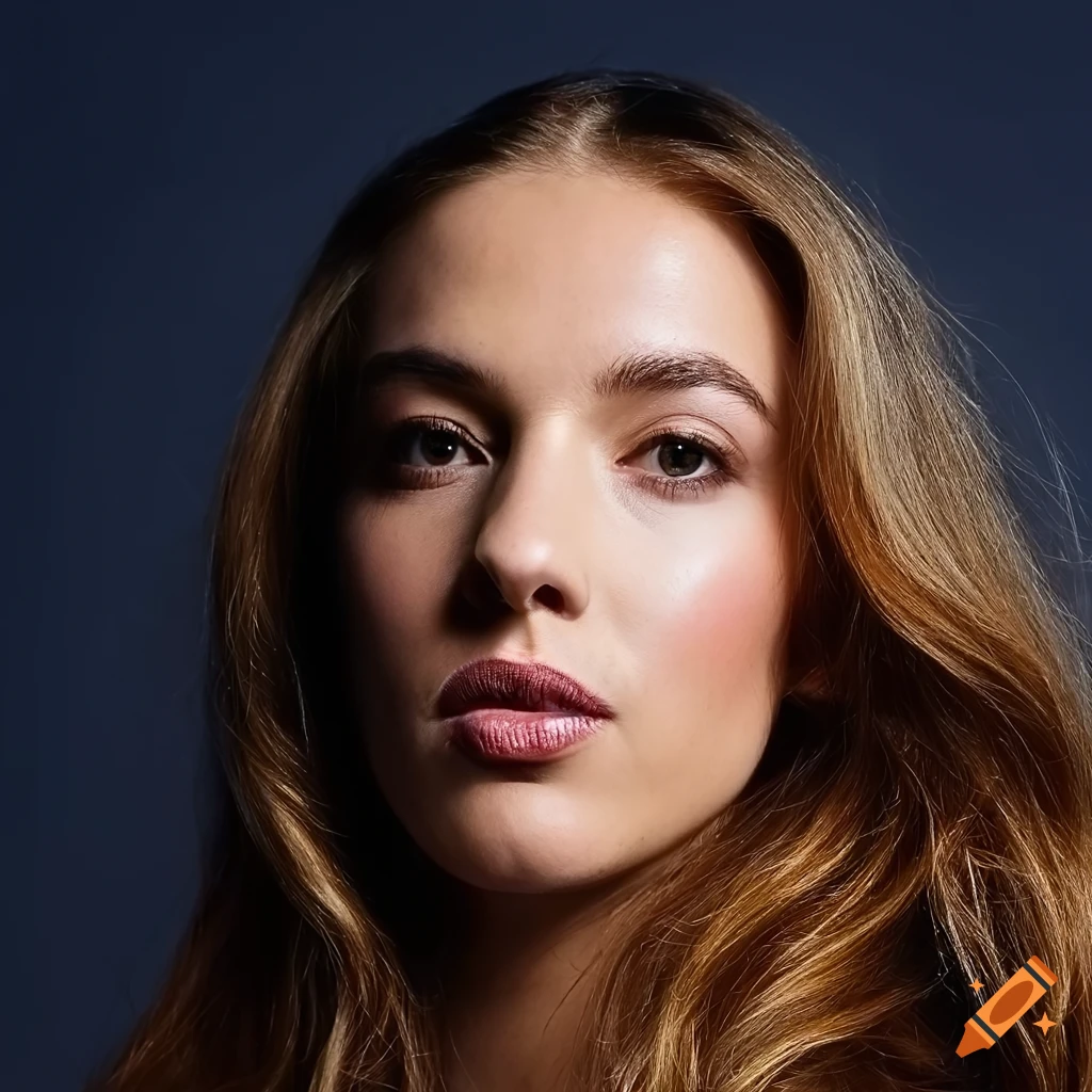 Detailed high definition close-up with intricate skin and hair texture ...