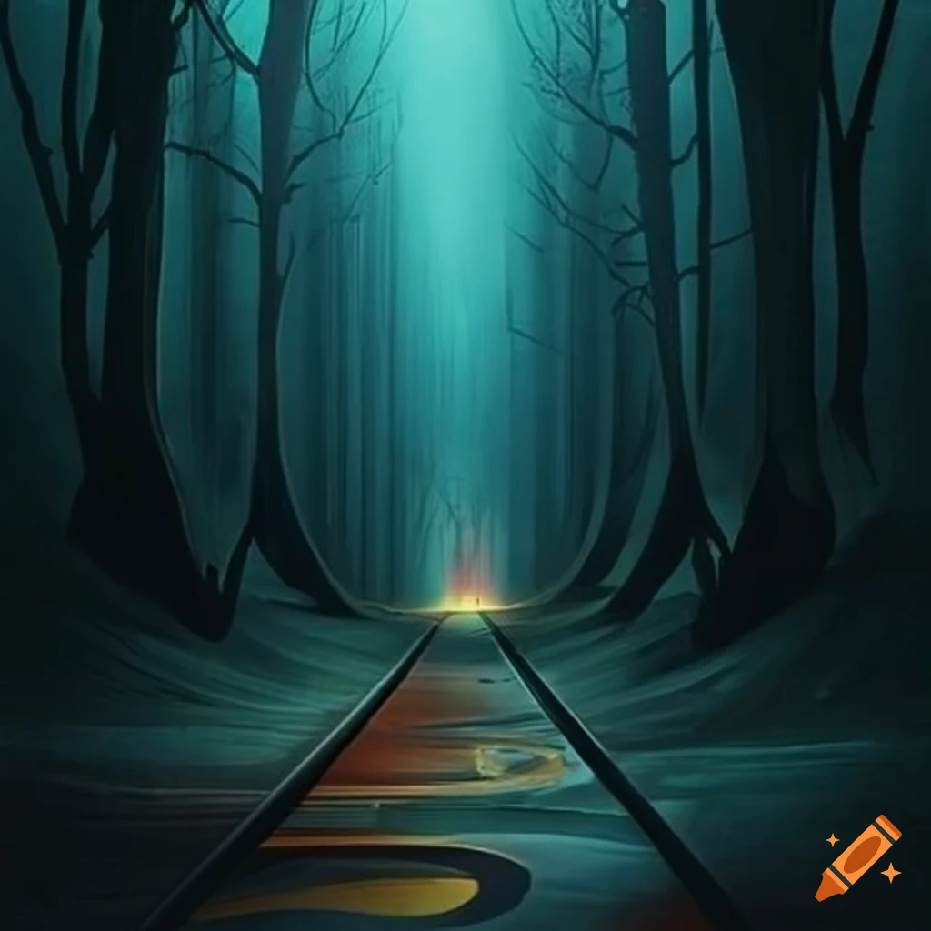 Endless road stretching into the distance on Craiyon