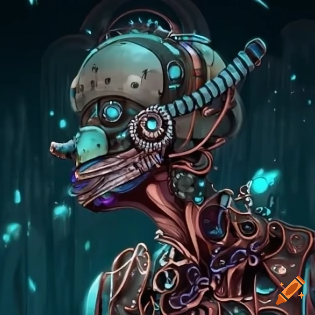 Steampunk dragonfly machine with intricate design on Craiyon