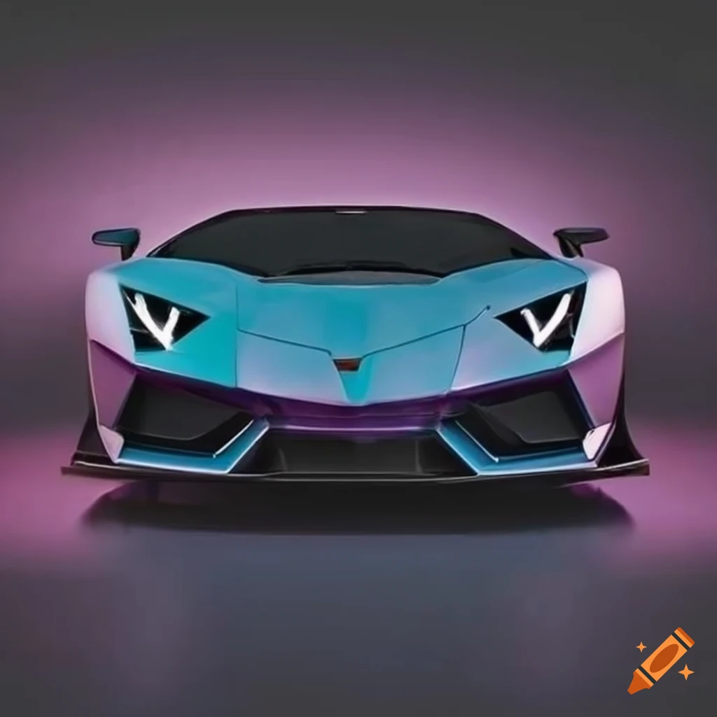 Lamborghini aventador sports car on Craiyon