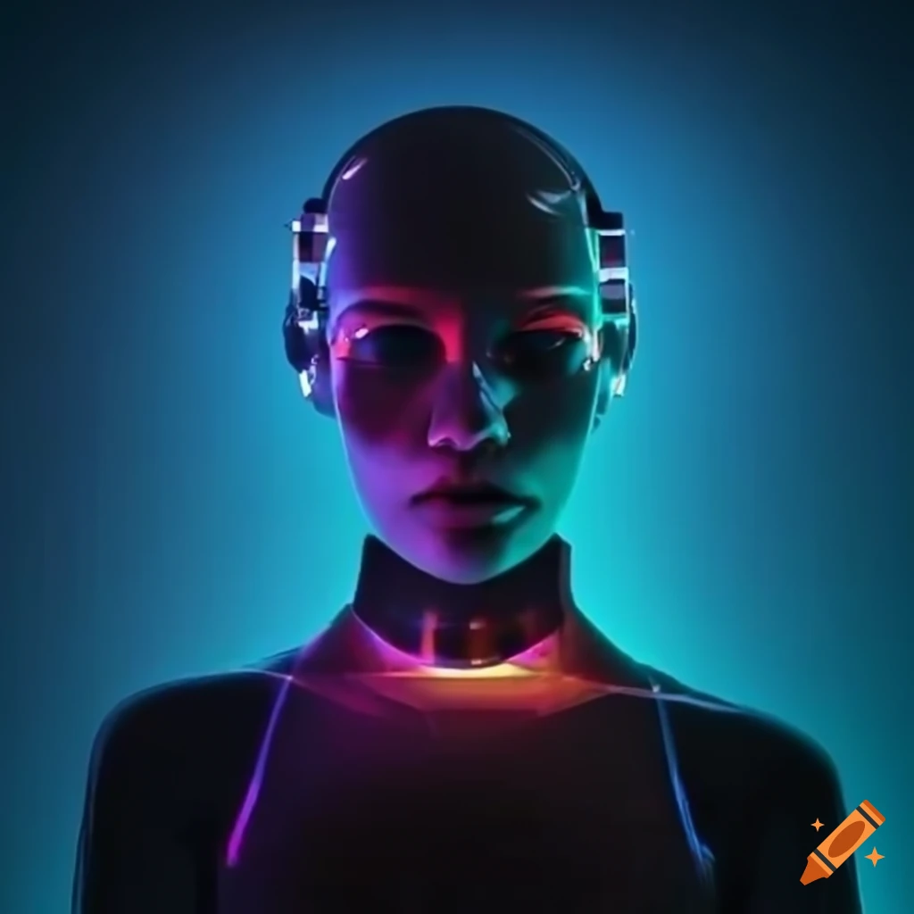 Artificial intelligence and electronic dance music concept on Craiyon