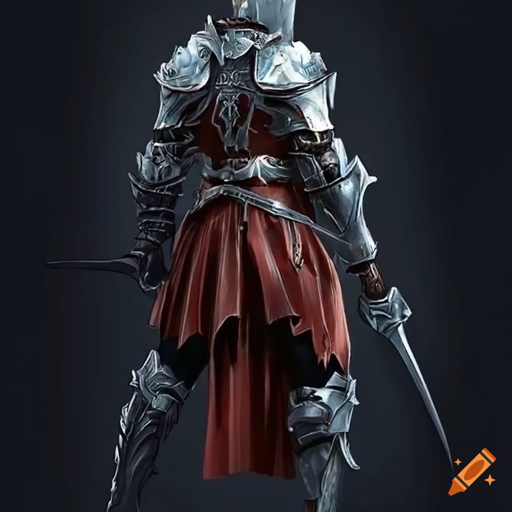 Lancer knight seen from the back on Craiyon