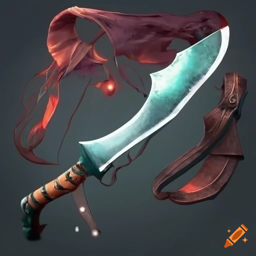 Fantasy magical machete on Craiyon