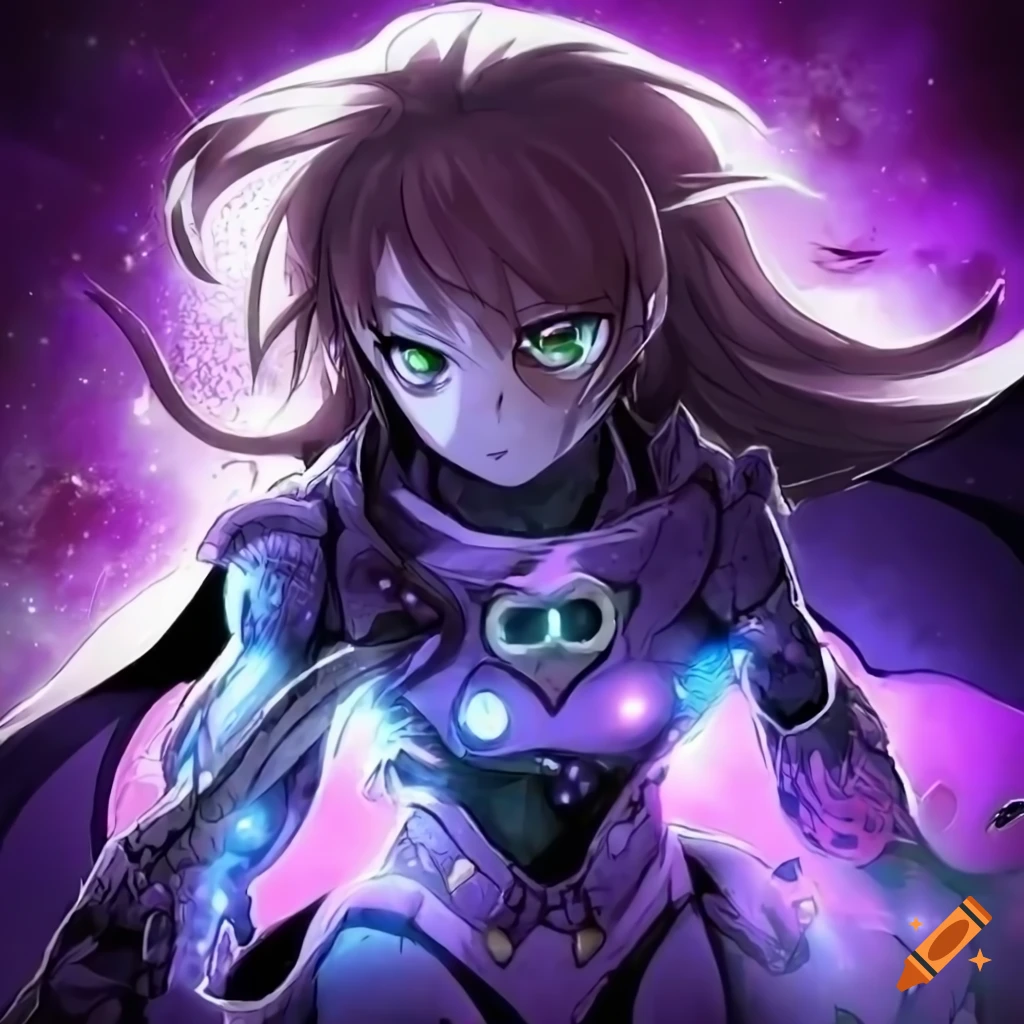 Anime-style space dragon warriors on Craiyon