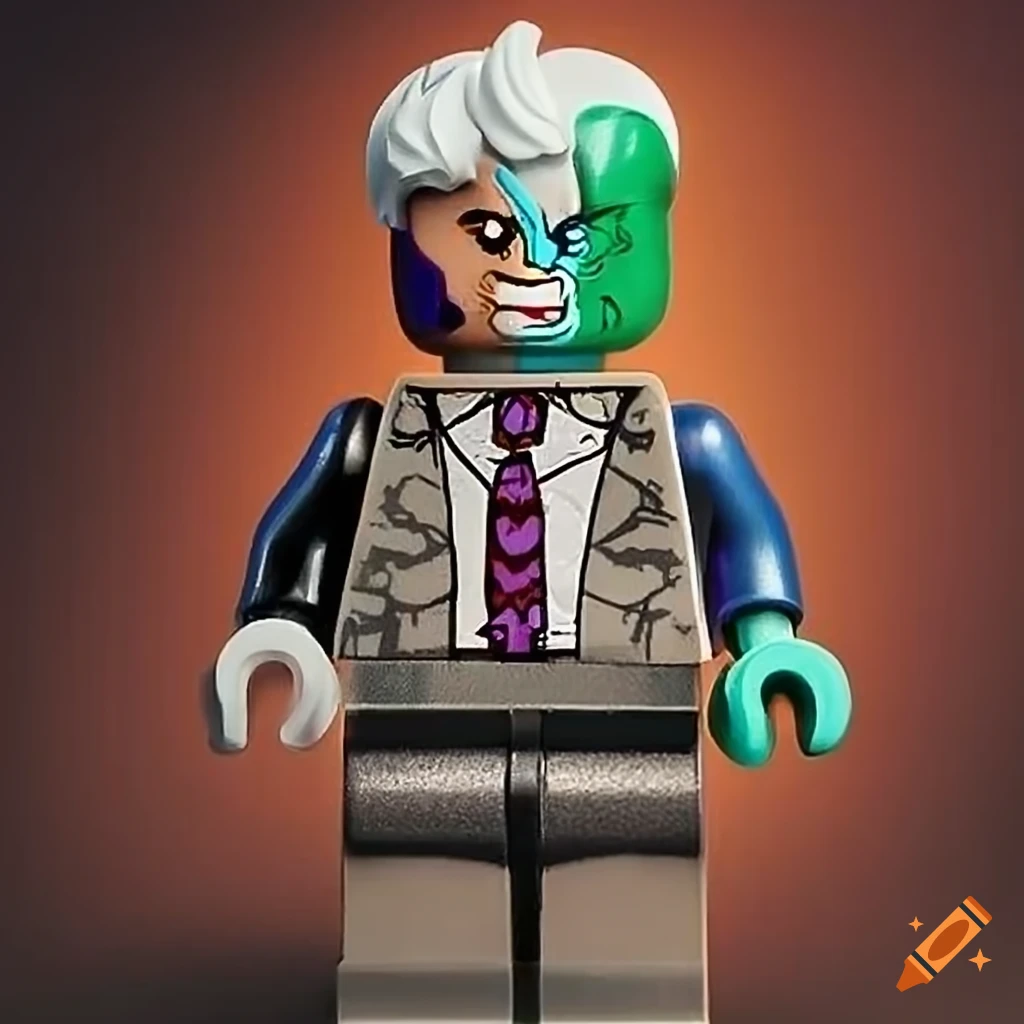 Lego dc batman two-face minifigure on Craiyon